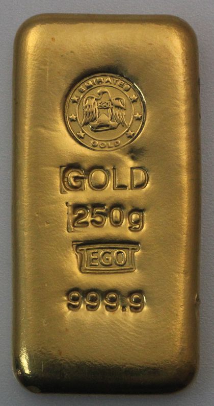 250g Goldbarren Bilder verschiedener Hersteller | ESG Goldbarren.de