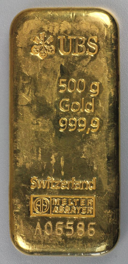 500g Goldbarren Bilder verschiedener Prägungen / Hersteller | ESG ...