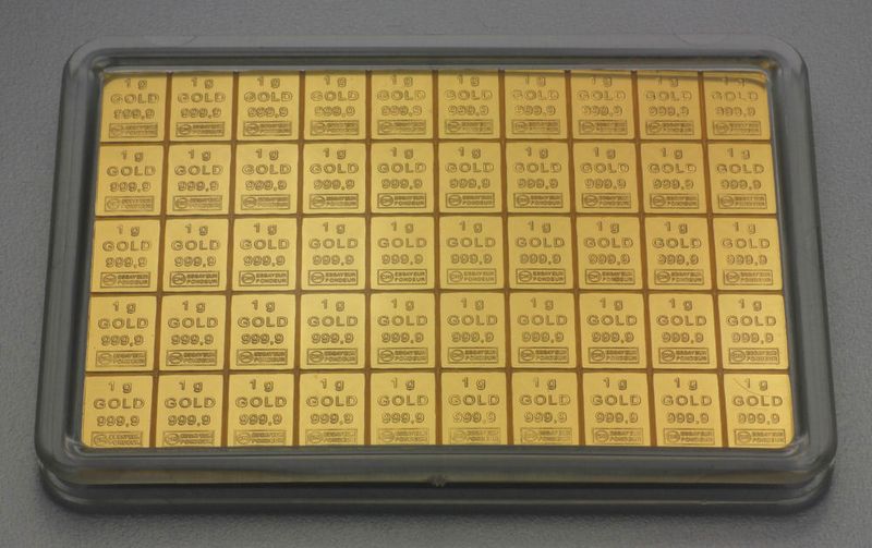 Gold CombiBars 1g Goldbarrentafel Combi-Barren 50g | ESG Goldbarren.de