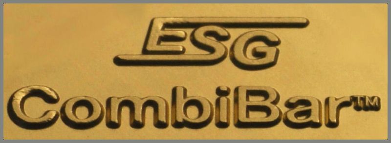 Gold CombiBars 1g Goldbarrentafel Combi-Barren 50g | ESG Goldbarren.de