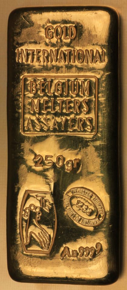 250g Goldbarren Bilder verschiedener Hersteller | ESG Goldbarren.de