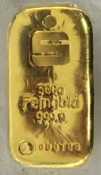 500g Goldbarren Bilder verschiedener Prägungen / Hersteller | ESG ...