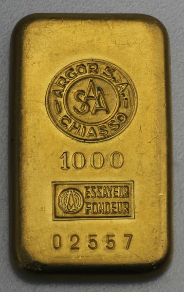Argor Goldbarren / Argor-Heraeus Barren | ESG Goldbarren.de